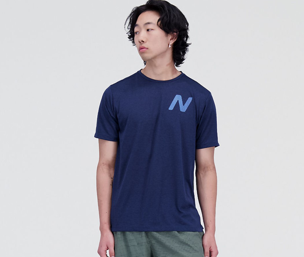 New Balance Graphic Impact Run Tee Review: Best-Value Running Top | Men ...